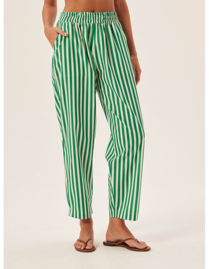 Calça Tricoline Raia Verde | PANÔ | Resortwear Carioca