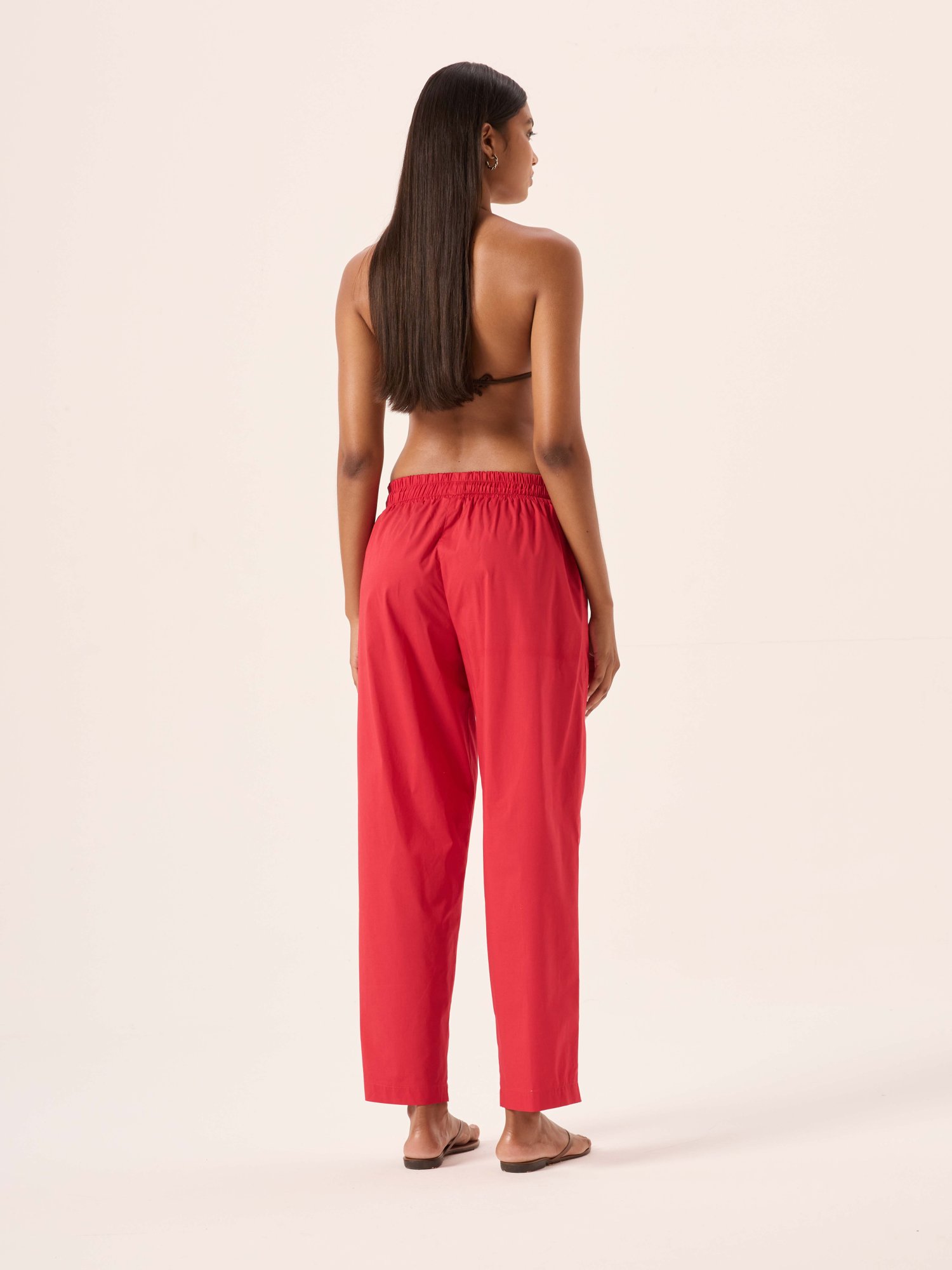 Calça Tricoline Vermelho | PANÔ | Resortwear Carioca