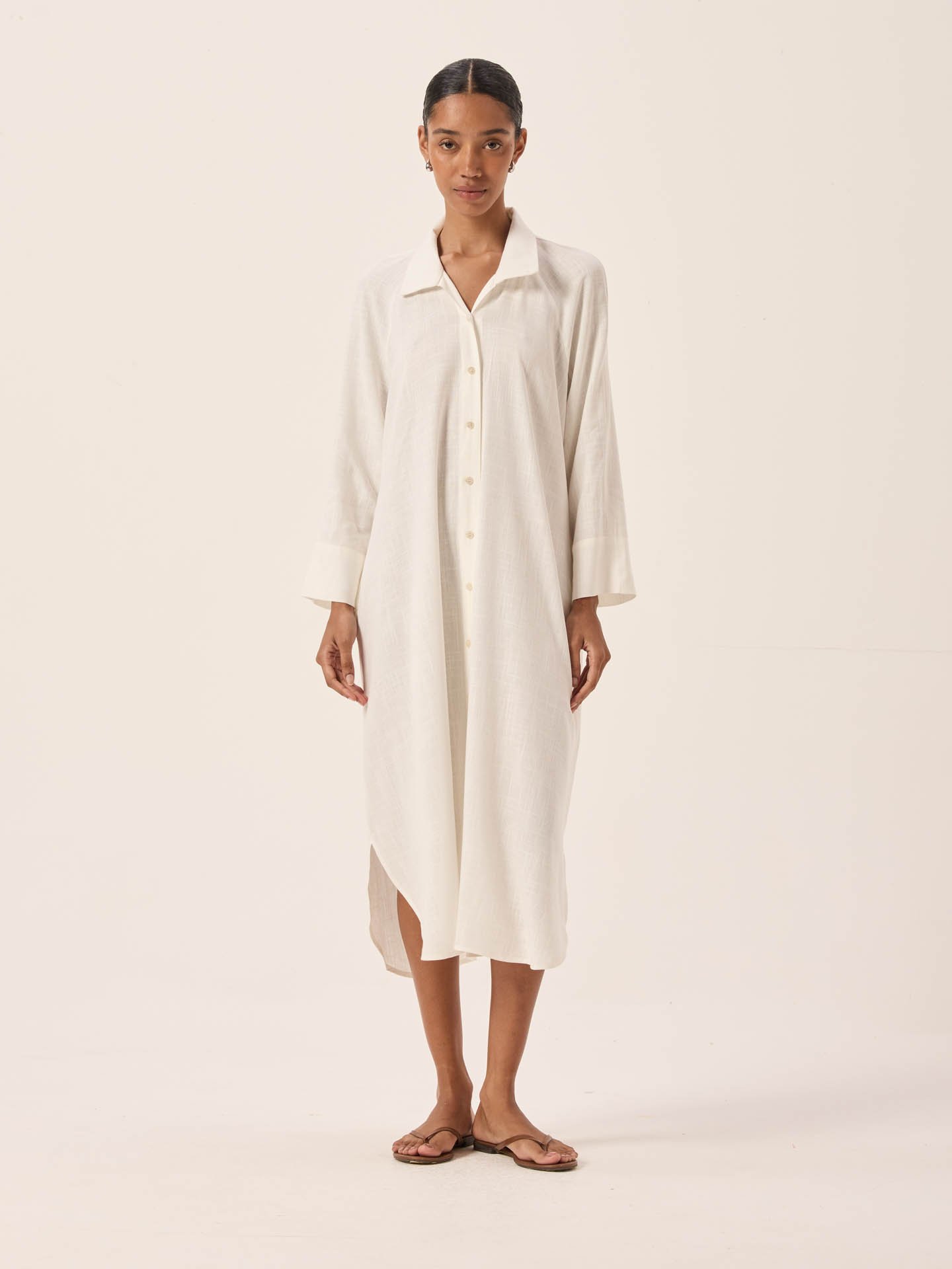 Chemise Ana Porto Off White | PANÔ | Resortwear Carioca