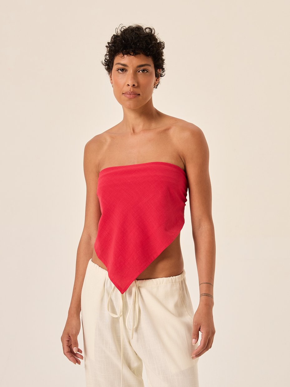 Lenço Isla Ipa Vermelho | PANÔ | Resortwear Carioca