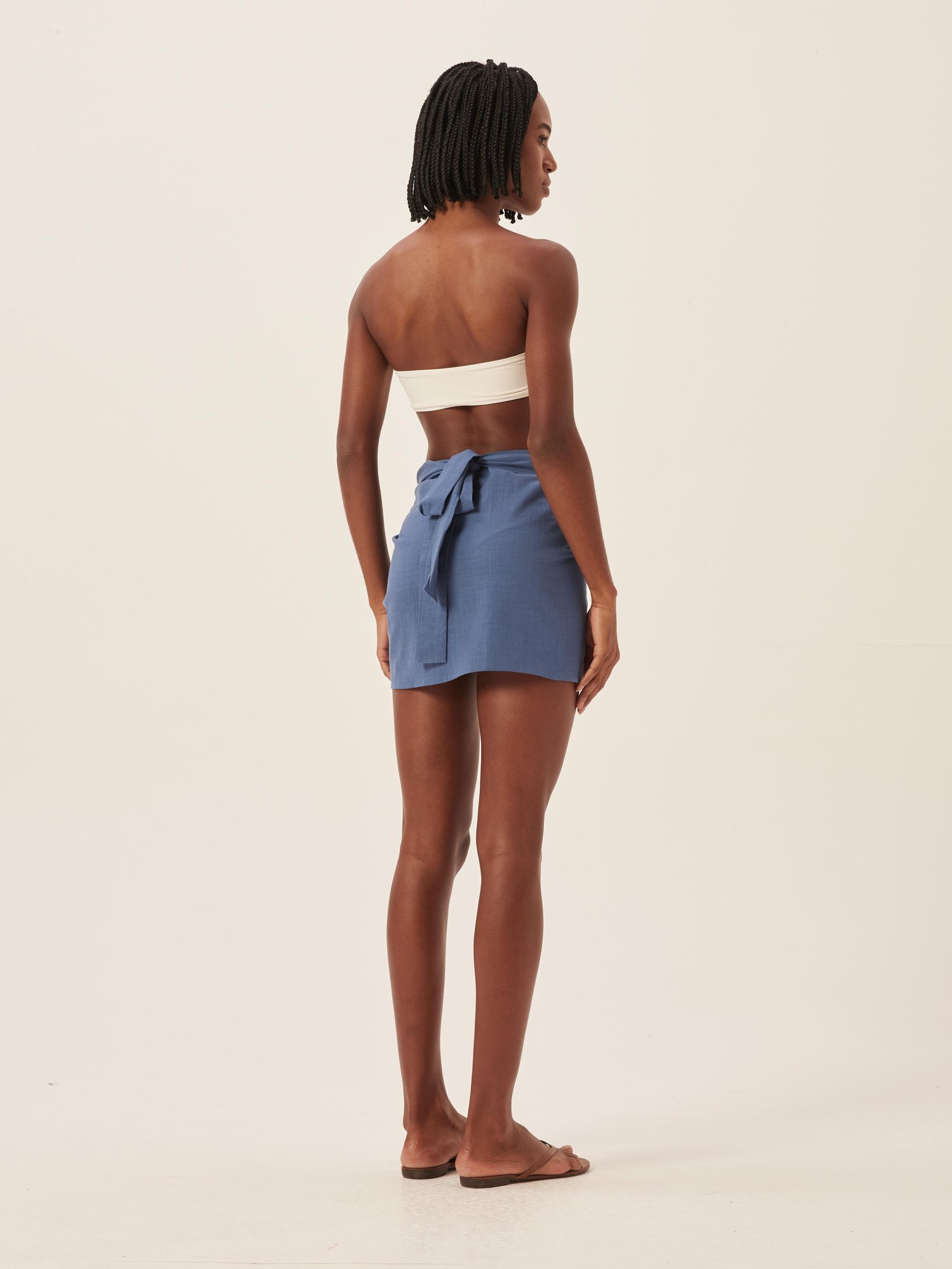 Mini Pareô Ipa Azul Indigo | PANÔ | Resortwear Carioca