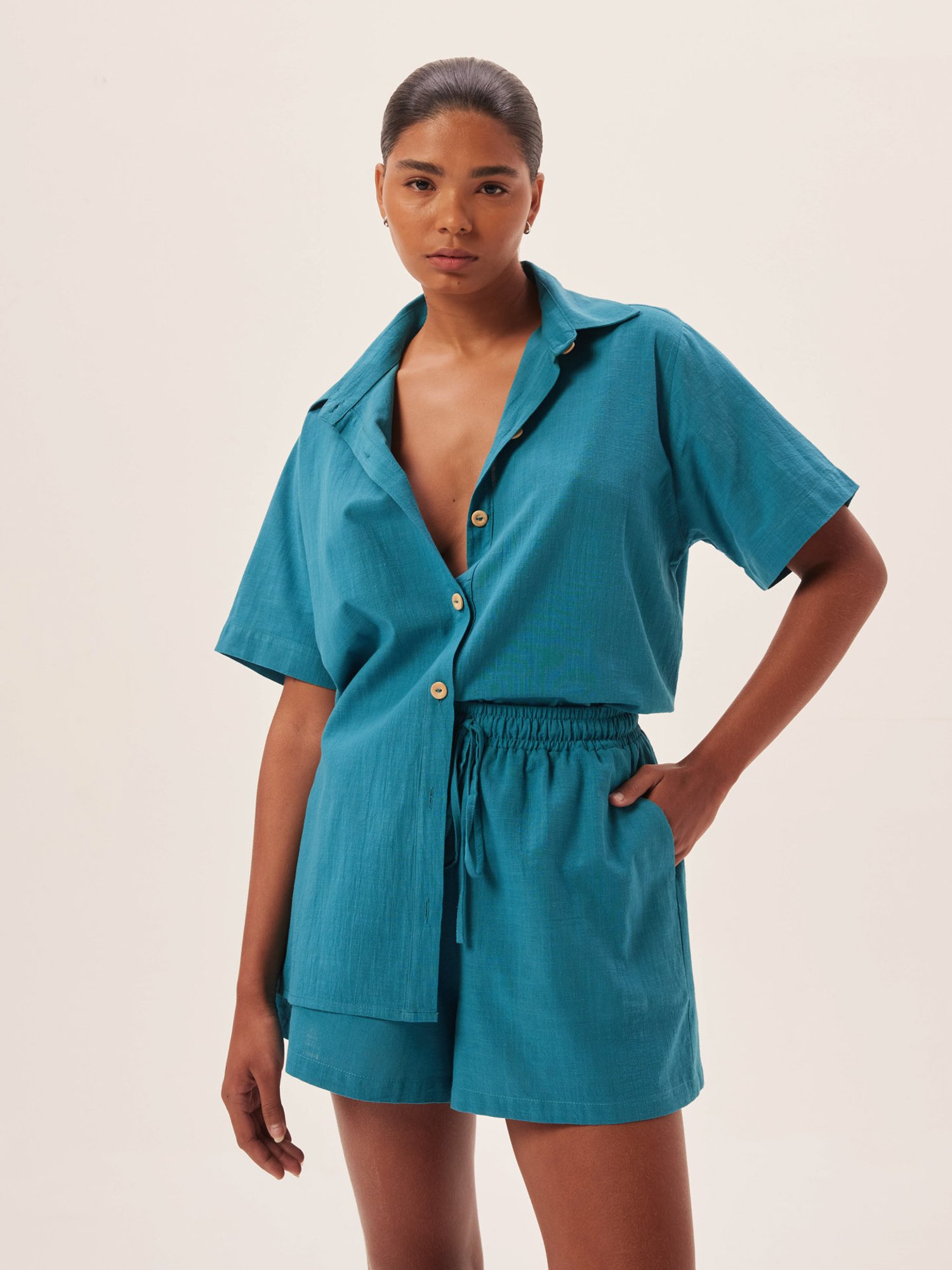 Short IPA Azul Netuno | PANÔ | Resortwear Carioca