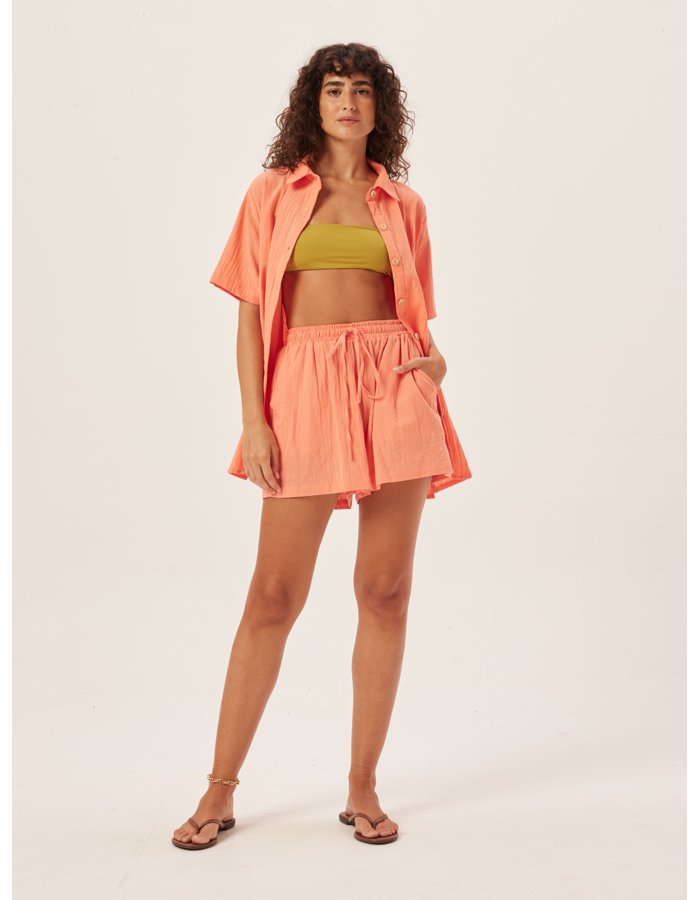 Short IPA Algodão Coral | PANÔ | Resortwear Carioca