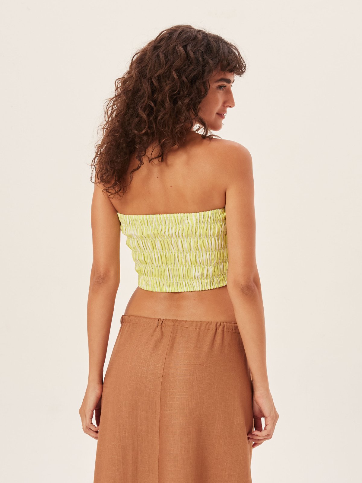 Top Lastex Posi Listras Lima | PANÔ | Resortwear Carioca