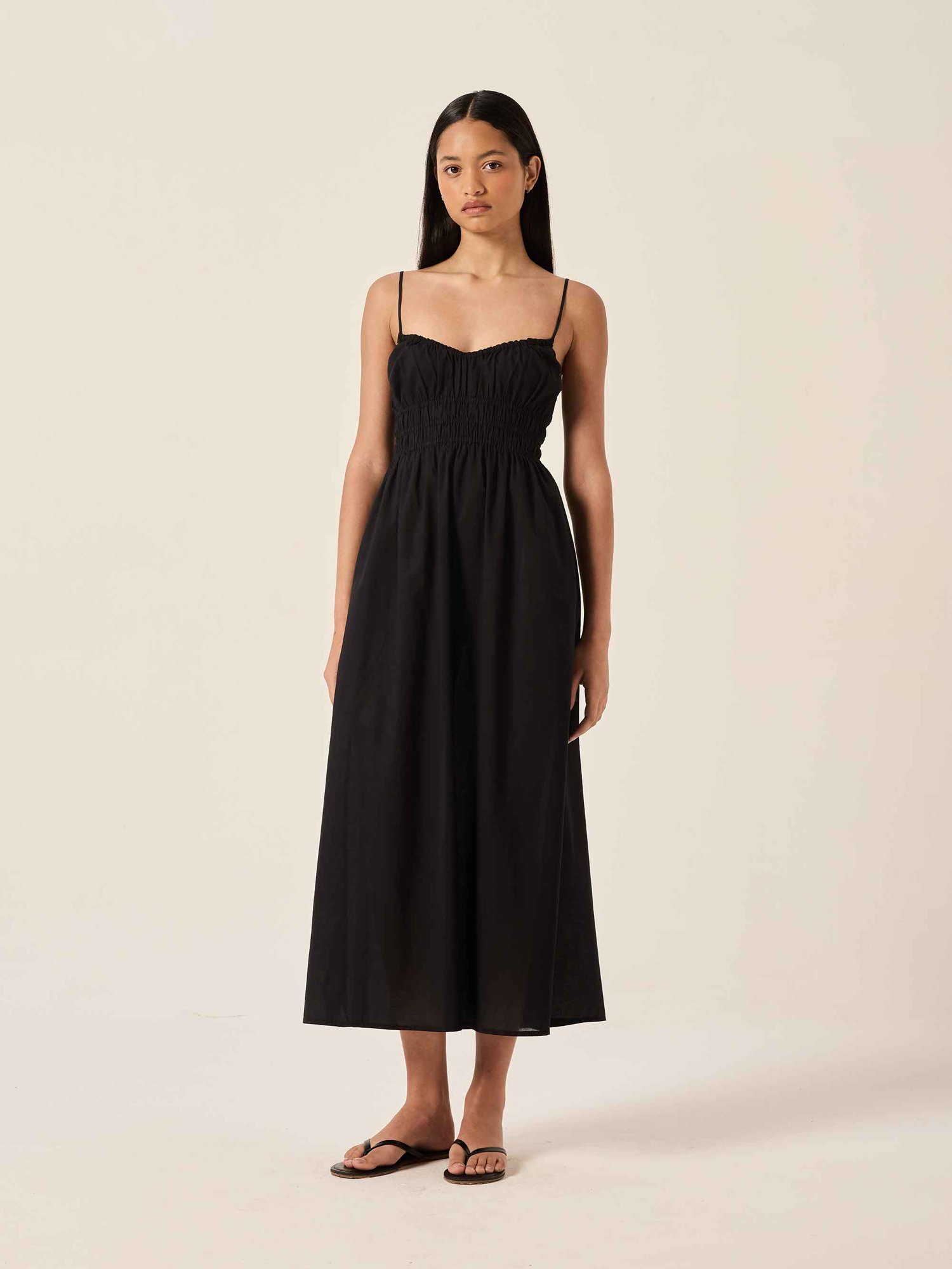 Vestido Marie Voil Preto | PANÔ | Resortwear Carioca