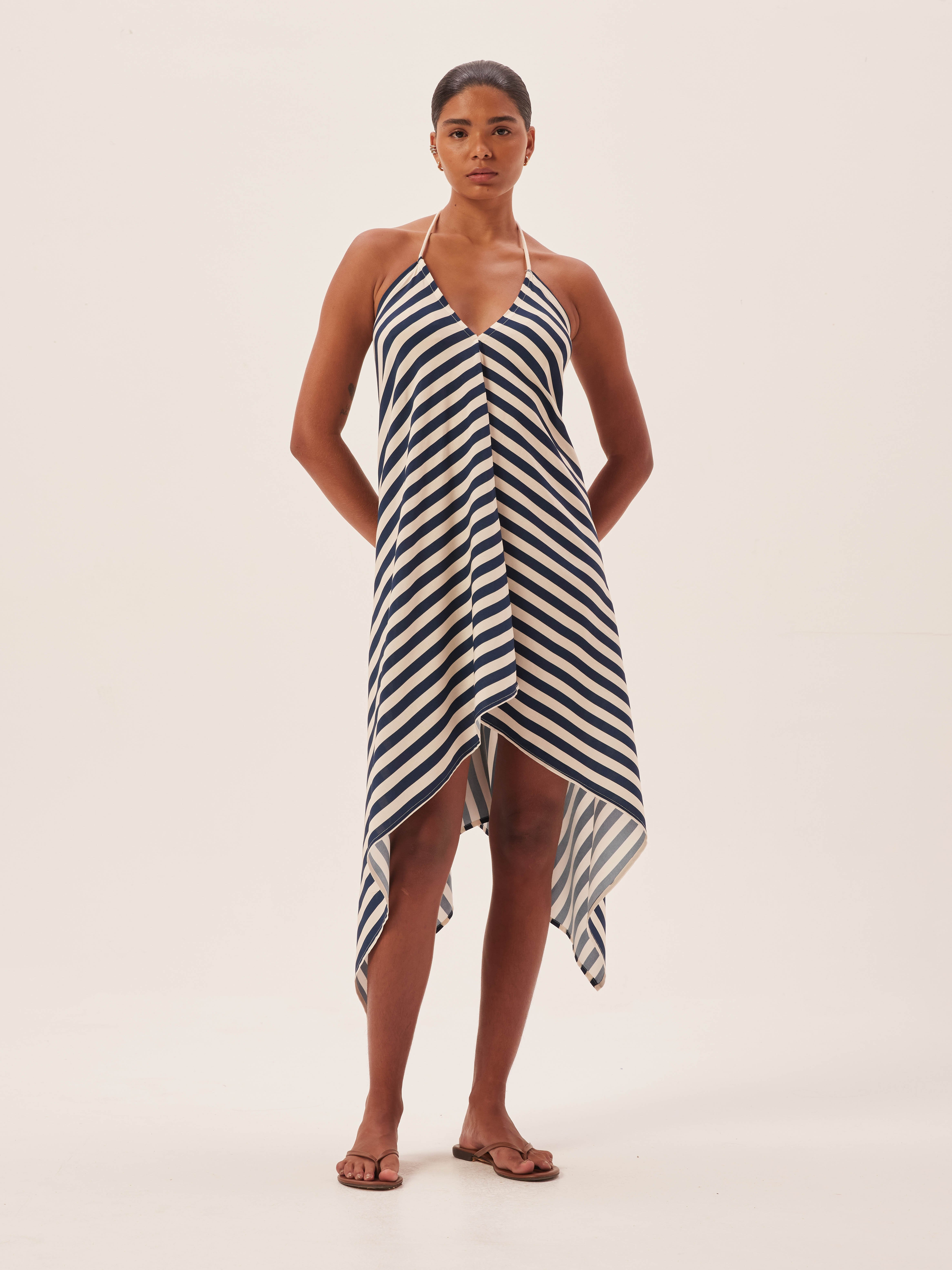 Vestido Pontas Dia Raia Marinho | PANÔ | Resortwear Carioca