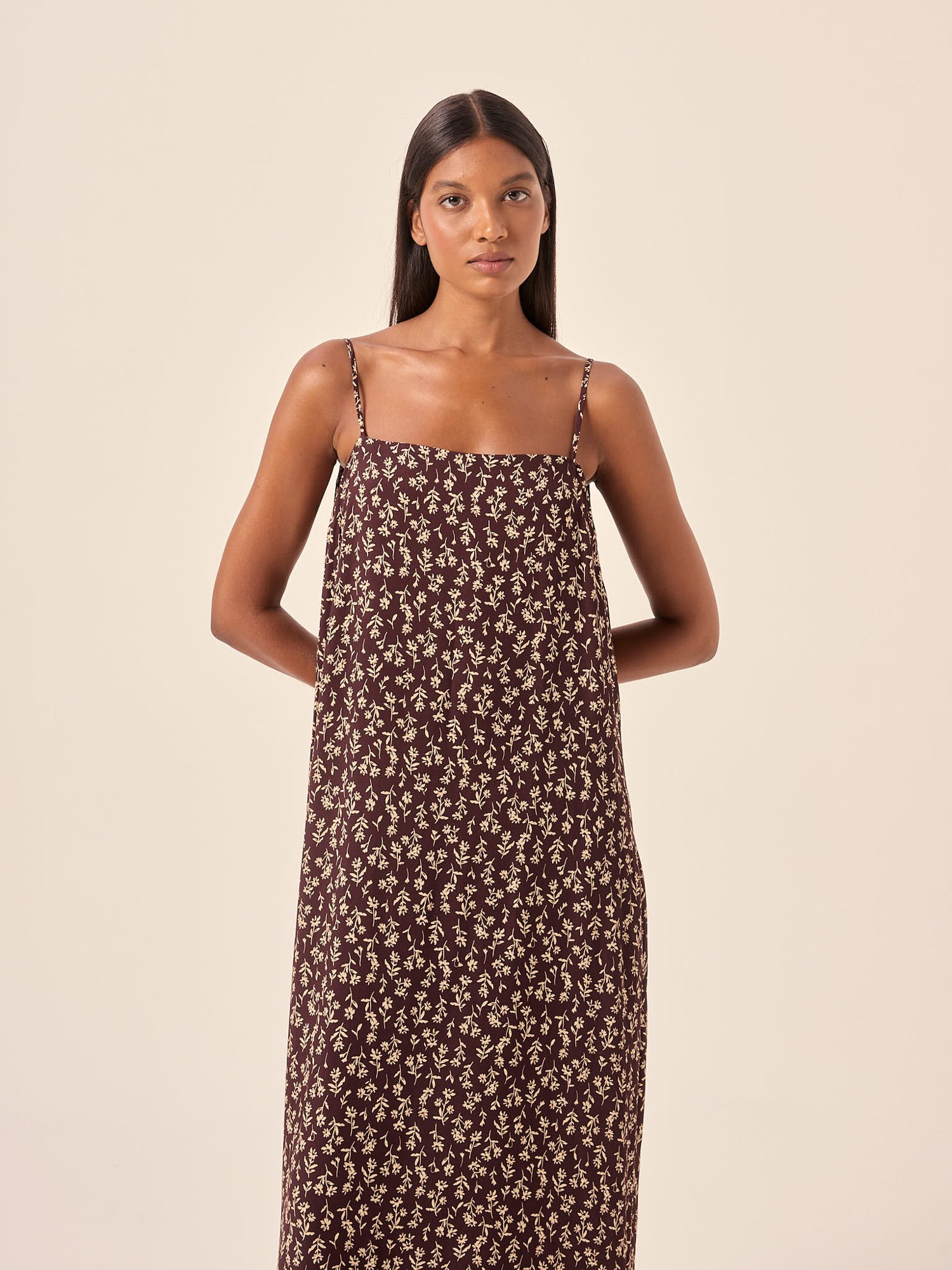 Vestido Reto Gal Liberty Mangostin | PANÔ | Resortwear Carioca