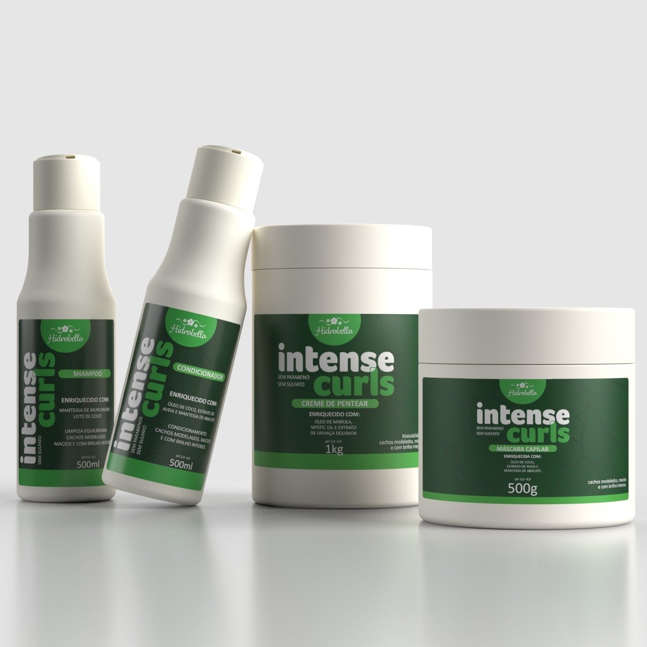 LINHA COMPLETA INTENSE CURLS - HIDRABELLA | Hidrabella