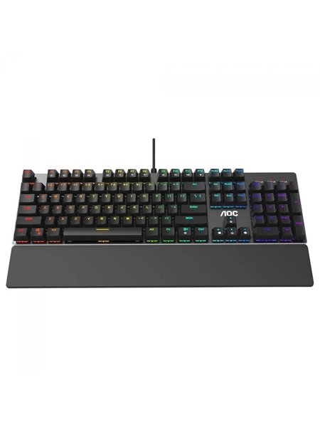 Teclado Mecânico Gamer AOC GK500 preto RGB | Knaytec Tecnologia