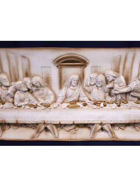 Santa Ceia Quadro 31 cm x 80 cm | Loja Artesanato Costa