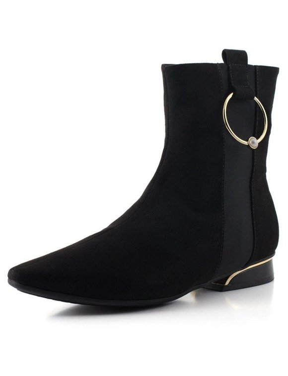 Bota Piccadilly 278005 Ankle Boot Preto Feminino | Passo a Passo Calçados