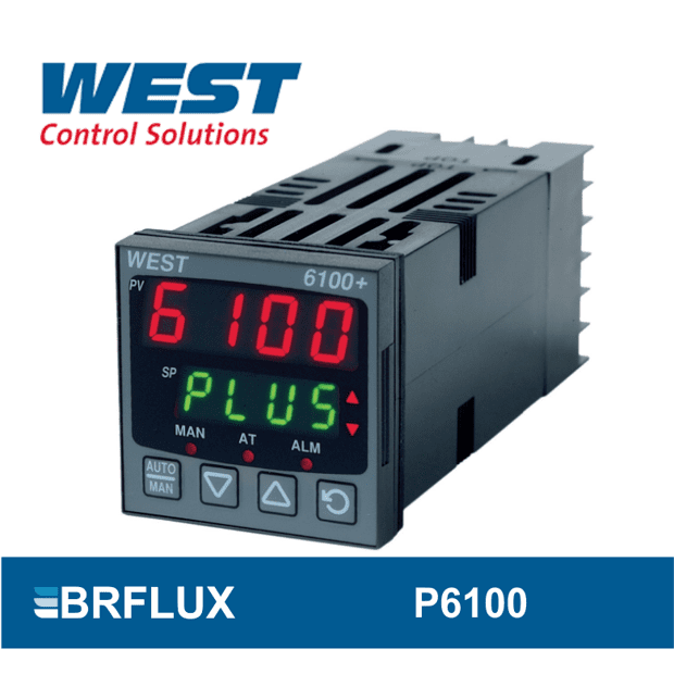 CONTROLADOR DE TEMPERATURA E PROCESSOS WEST 6100+ | P6100+ | BRFLUX ...