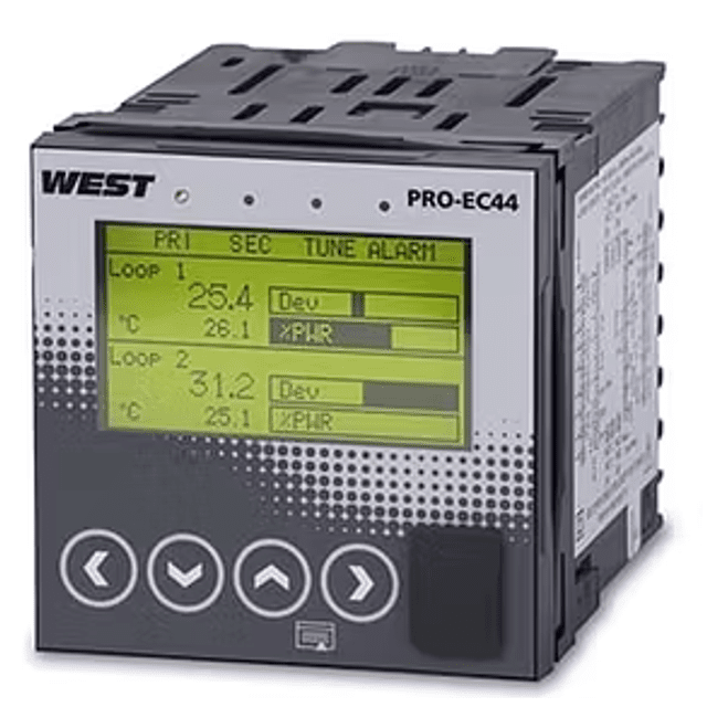 CONTROLADOR DE TEMPERATURA DUPLO WEST PRO-EC44 | BRFLUX Automação ...